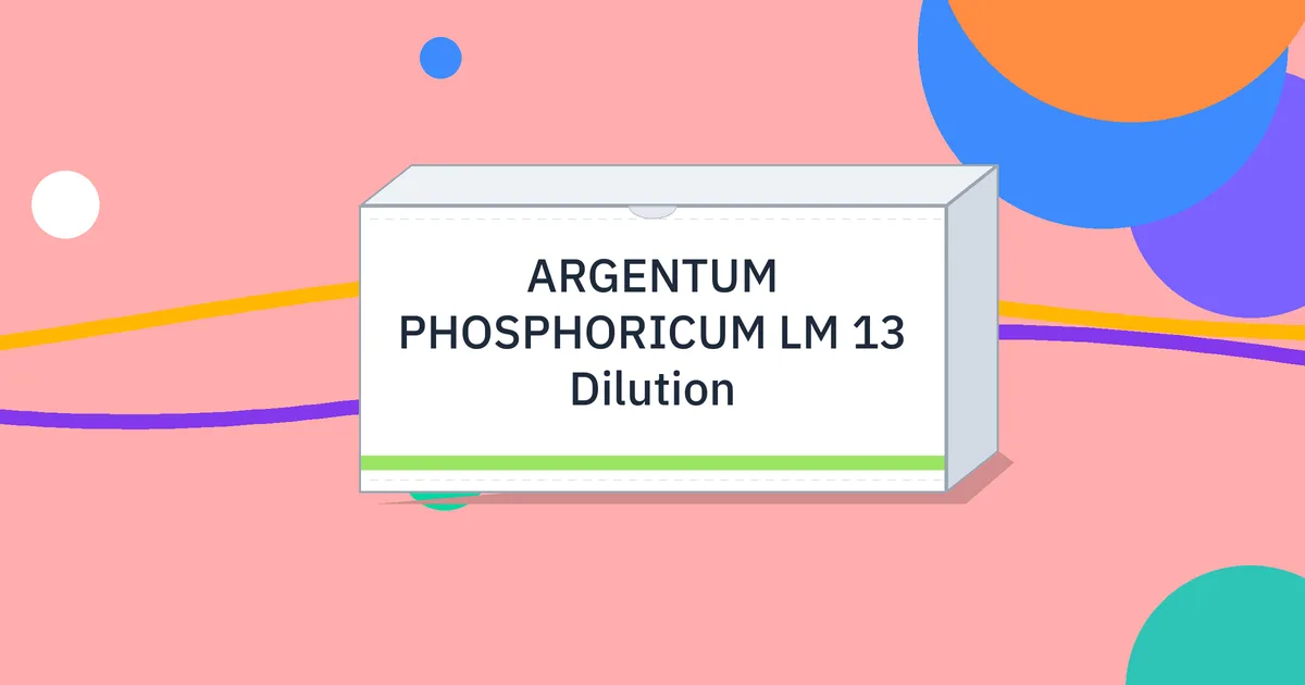 Symbolbild: Packung mit der Aufschrift ARGENTUM PHOSPHORICUM LM 13 Dilution (PZN 12769585) – Verfügbarkeit und Bezug in Apotheken in Frankfurt am Main