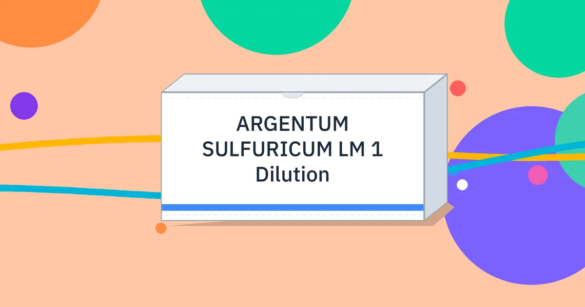 Symbolbild: Packung mit der Aufschrift ARGENTUM SULFURICUM LM 1 Dilution (PZN 12769906) – Verfügbarkeit und Bezug in Apotheken in Frankfurt am Main