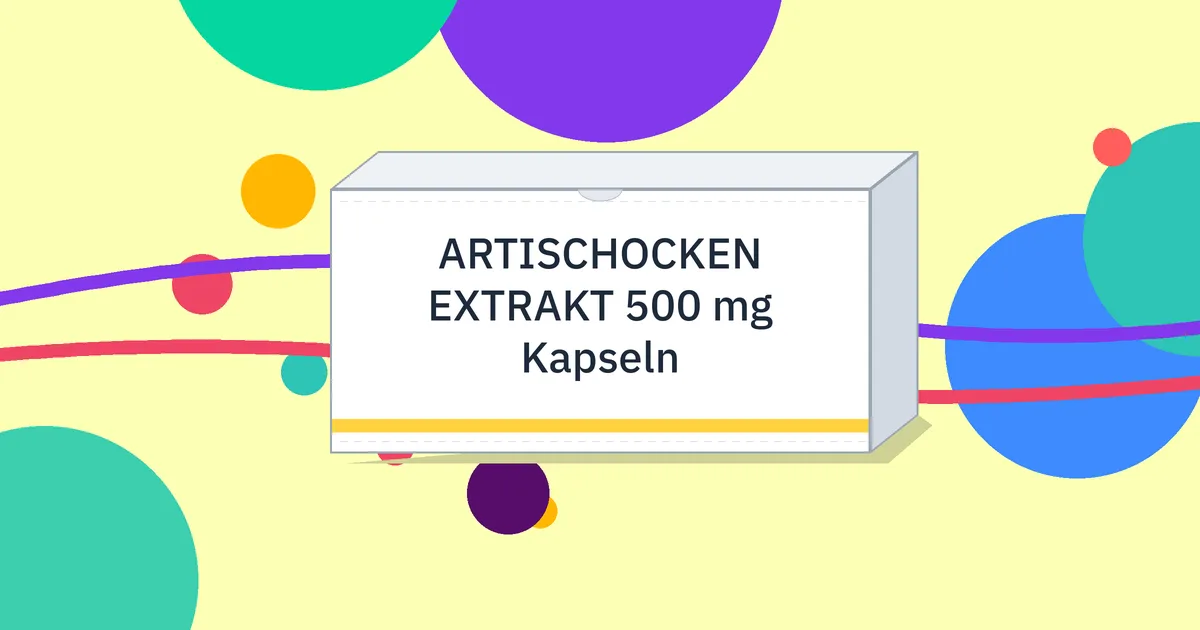 Symbolbild: Packung mit der Aufschrift ARTISCHOCKEN EXTRAKT 500 mg Kapseln (PZN 09463517) – Verfügbarkeit und Bezug in Apotheken in Frankfurt am Main