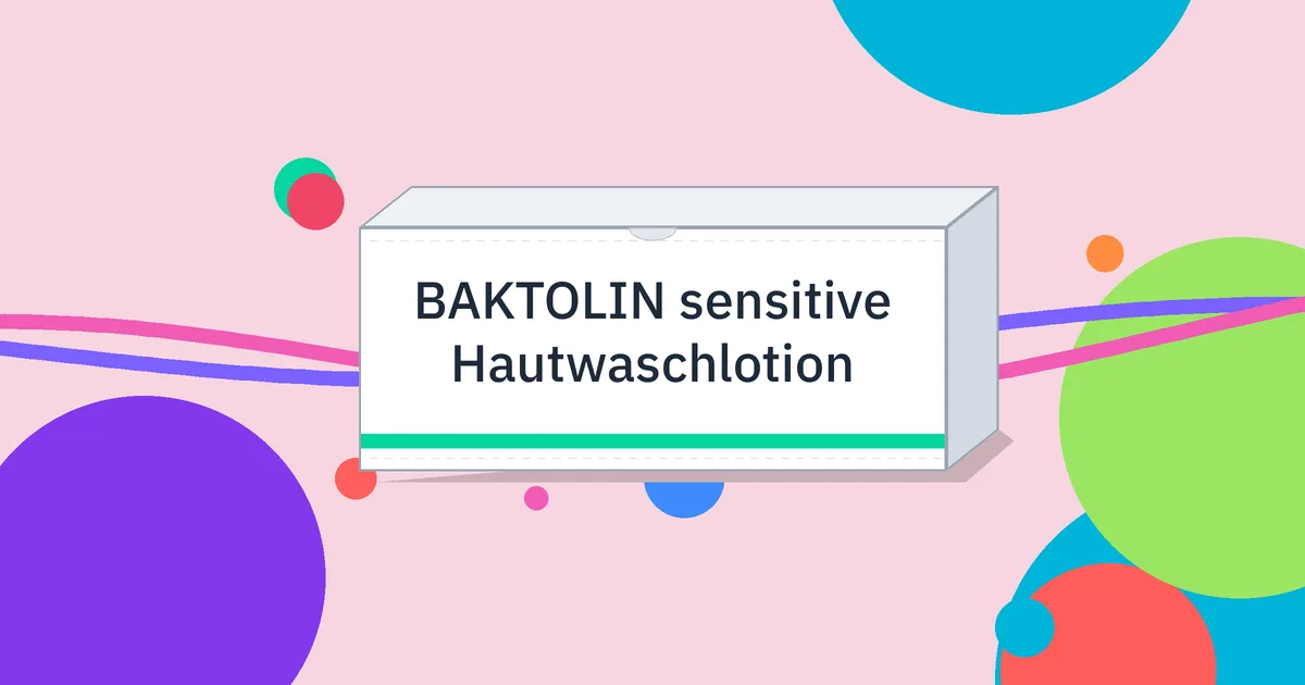Symbolbild: Packung mit der Aufschrift BAKTOLIN sensitive Hautwaschlotion (PZN 15568019) – Verfügbarkeit und Bezug in Apotheken in Frankfurt am Main