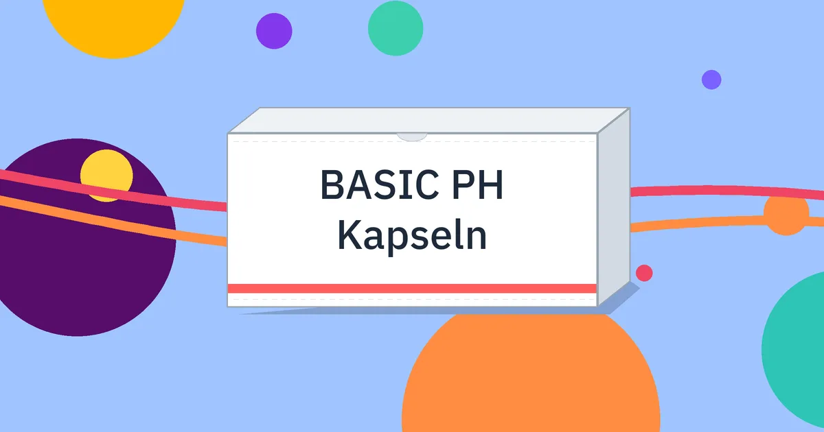 Symbolbild: Packung mit der Aufschrift BASIC PH Kapseln (PZN 02036723) – Verfügbarkeit und Bezug in Apotheken in Frankfurt am Main