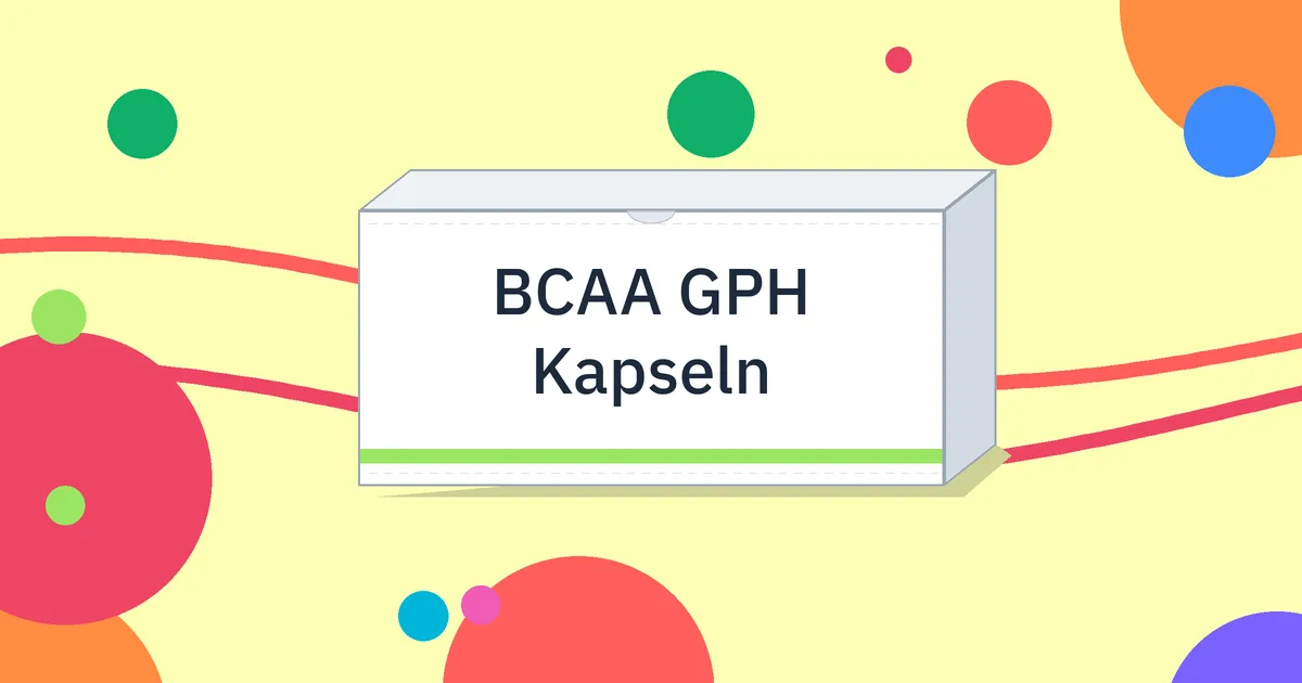 Symbolbild: Packung mit der Aufschrift BCAA GPH Kapseln (PZN 10733175) – Verfügbarkeit und Bezug in Apotheken in Frankfurt am Main