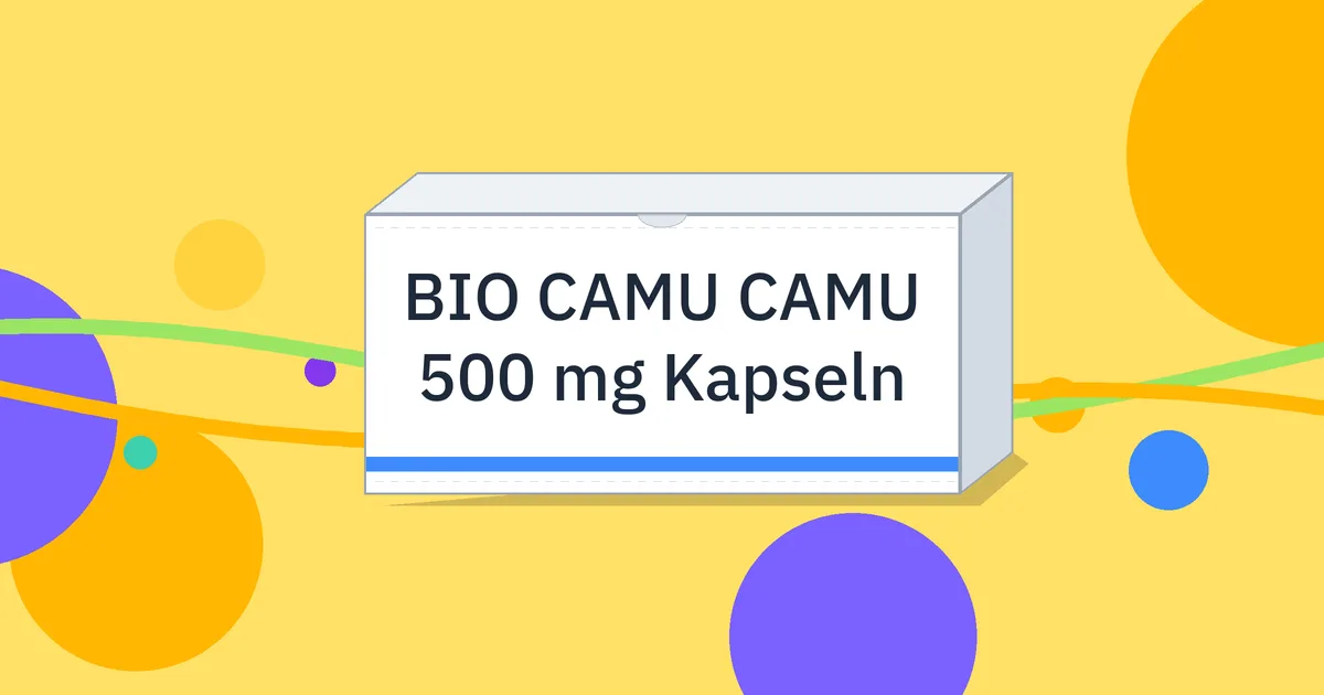 Symbolbild: Packung mit der Aufschrift BIO CAMU CAMU 500 mg Kapseln (PZN 10007983) – Verfügbarkeit und Bezug in Apotheken in Frankfurt am Main