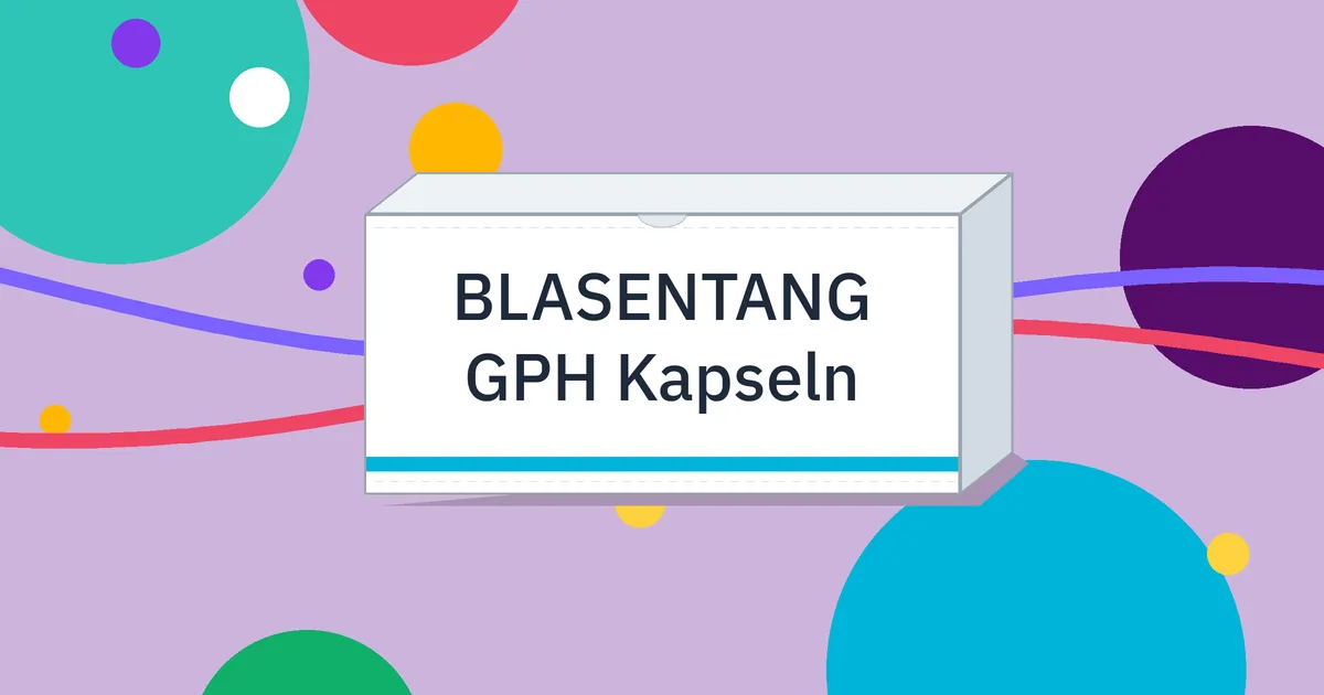 Symbolbild: Packung mit der Aufschrift BLASENTANG GPH Kapseln (PZN 07351027) – Verfügbarkeit und Bezug in Apotheken in Frankfurt am Main