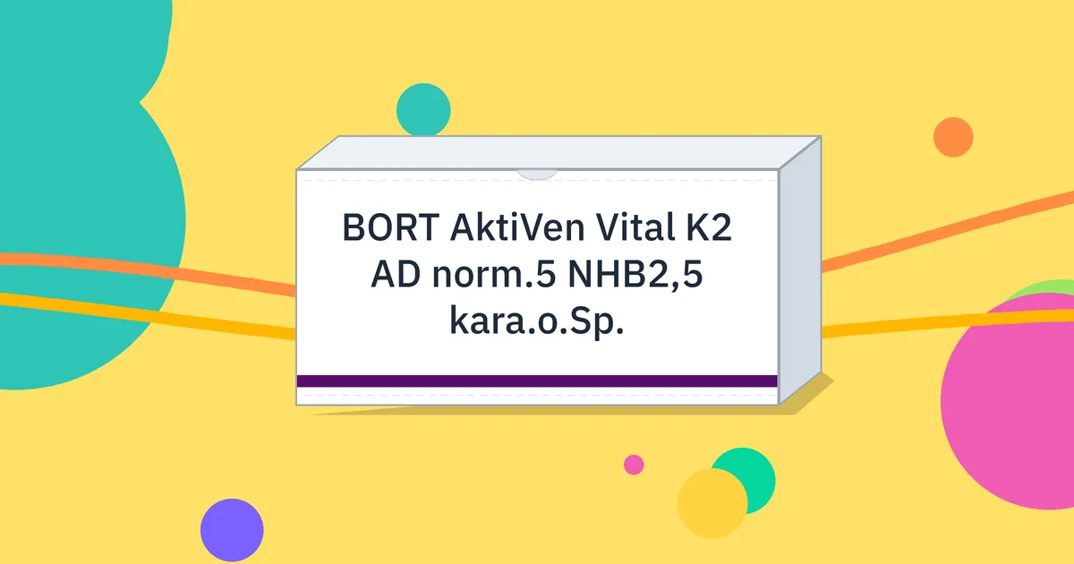 Symbolbild: Packung mit der Aufschrift BORT AktiVen Vital K2 AD norm.5 NHB2,5 kara.o.Sp. (PZN 17497571) – Verfügbarkeit und Bezug in Apotheken in Frankfurt am Main