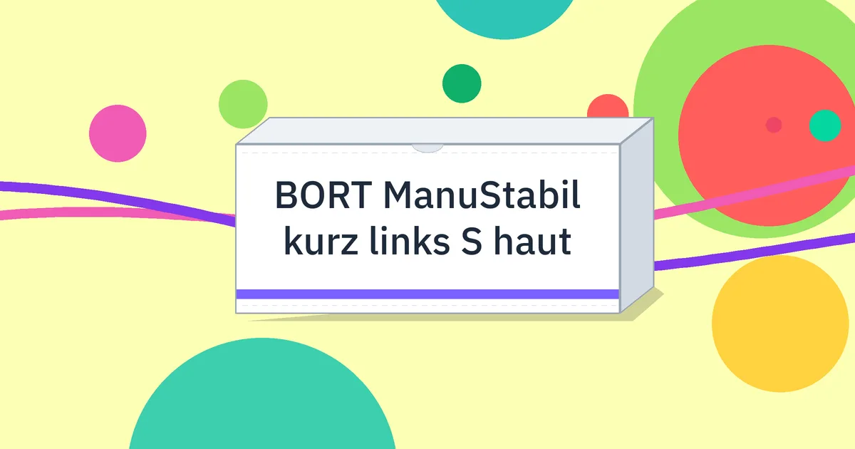 Symbolbild: Packung mit der Aufschrift BORT ManuStabil kurz links S haut (PZN 04196158) – Verfügbarkeit und Bezug in Apotheken in Frankfurt am Main
