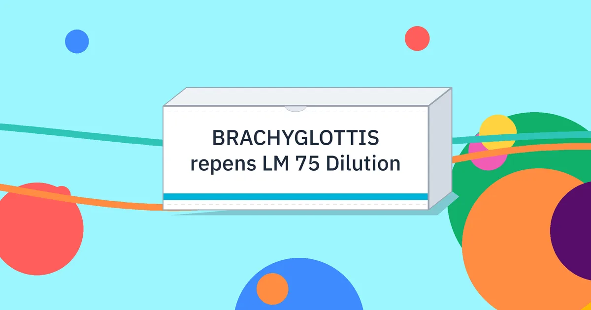 Symbolbild: Packung mit der Aufschrift BRACHYGLOTTIS repens LM 75 Dilution (PZN 13395402) – Verfügbarkeit und Bezug in Apotheken in Frankfurt am Main