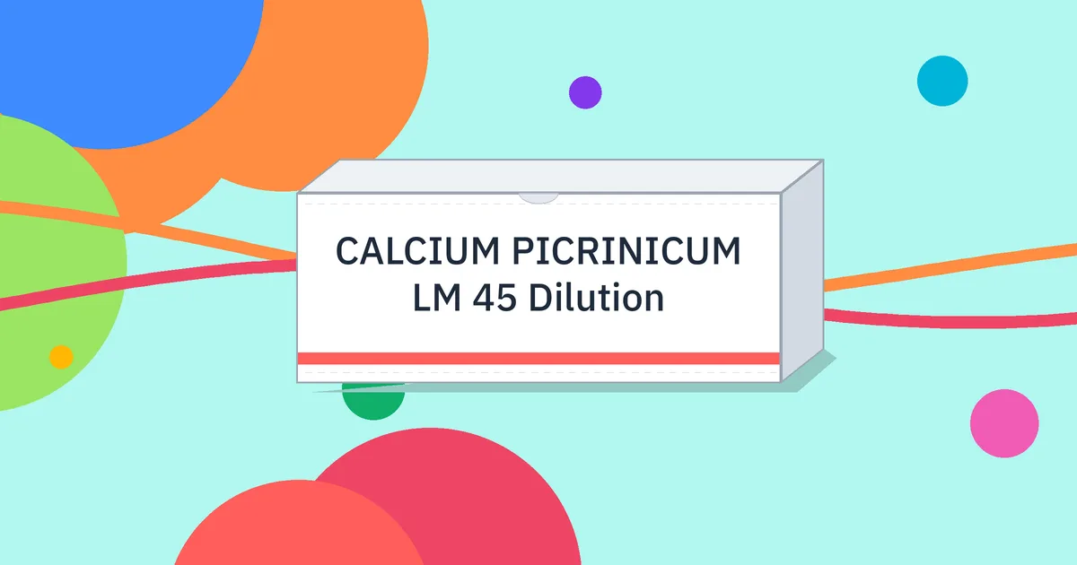 Symbolbild: Packung mit der Aufschrift CALCIUM PICRINICUM LM 45 Dilution (PZN 13410946) – Verfügbarkeit und Bezug in Apotheken in Frankfurt am Main