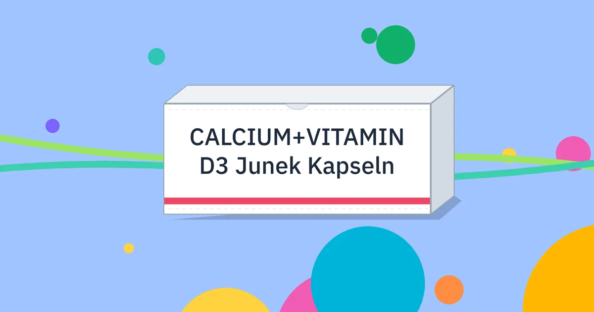 Symbolbild: Packung mit der Aufschrift CALCIUM+VITAMIN D3 Junek Kapseln (PZN 01643562) – Verfügbarkeit und Bezug in Apotheken in Frankfurt am Main