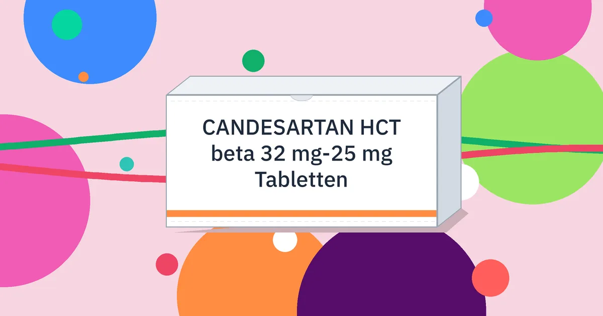 Symbolbild: Packung mit der Aufschrift CANDESARTAN HCT beta 32 mg-25 mg Tabletten (PZN 19211254) – Verfügbarkeit und Bezug in Apotheken in Frankfurt am Main