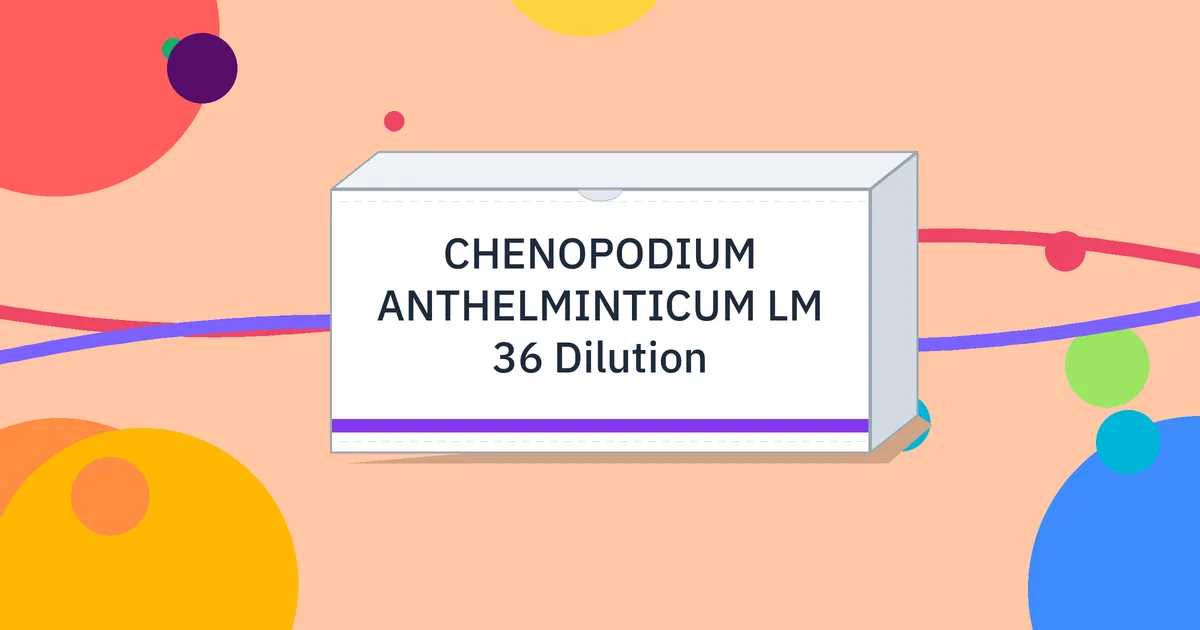 Symbolbild: Packung mit der Aufschrift CHENOPODIUM ANTHELMINTICUM LM 36 Dilution (PZN 13441065) – Verfügbarkeit und Bezug in Apotheken in Frankfurt am Main