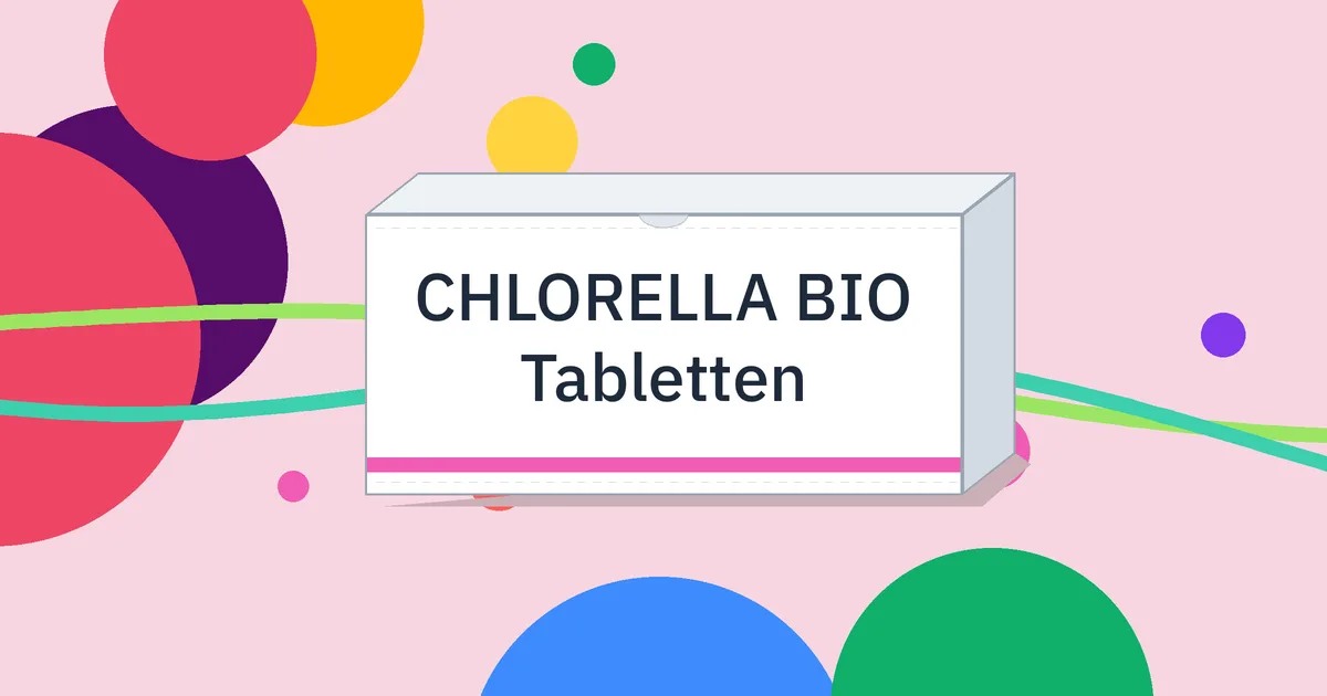 Symbolbild: Packung mit der Aufschrift CHLORELLA BIO Tabletten (PZN 03332731) – Verfügbarkeit und Bezug in Apotheken in Frankfurt am Main