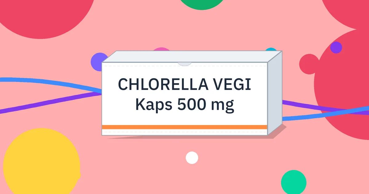Symbolbild: Packung mit der Aufschrift CHLORELLA VEGI Kaps 500 mg (PZN 01453488) – Verfügbarkeit und Bezug in Apotheken in Frankfurt am Main