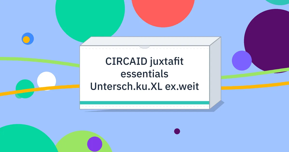 Symbolbild: Packung mit der Aufschrift CIRCAID juxtafit essentials Untersch.ku.XL ex.weit (PZN 17939365) – Verfügbarkeit und Bezug in Apotheken in Frankfurt am Main