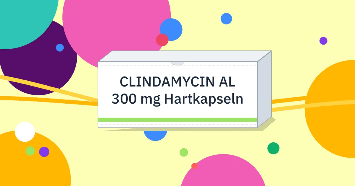 Symbolbild: Packung mit der Aufschrift CLINDAMYCIN AL 300 mg Hartkapseln (PZN 00887397) – Verfügbarkeit und Bezug in Apotheken in Frankfurt am Main