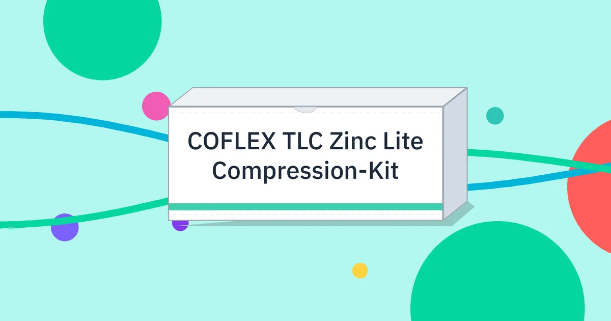 Symbolbild: Packung mit der Aufschrift COFLEX TLC Zinc Lite Compression-Kit (PZN 17599188) – Verfügbarkeit und Bezug in Apotheken in Frankfurt am Main
