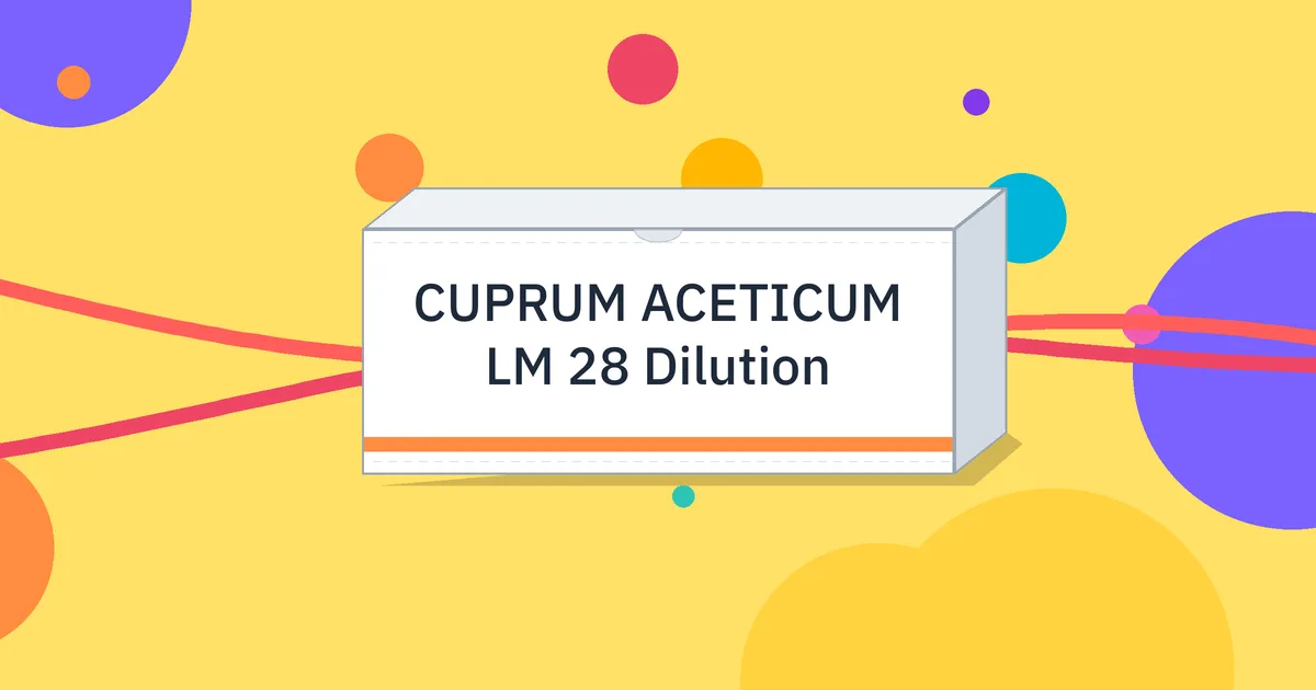 Symbolbild: Packung mit der Aufschrift CUPRUM ACETICUM LM 28 Dilution (PZN 12837476) – Verfügbarkeit und Bezug in Apotheken in Frankfurt am Main