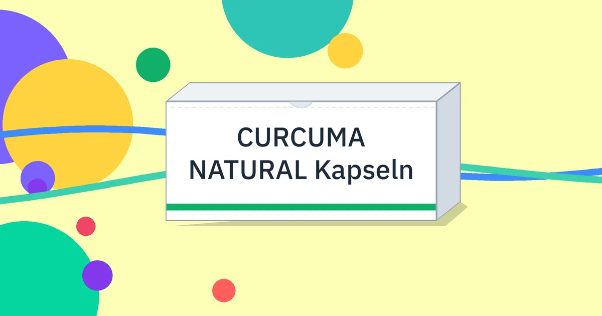 Symbolbild: Packung mit der Aufschrift CURCUMA NATURAL Kapseln (PZN 19152600) – Verfügbarkeit und Bezug in Apotheken in Frankfurt am Main