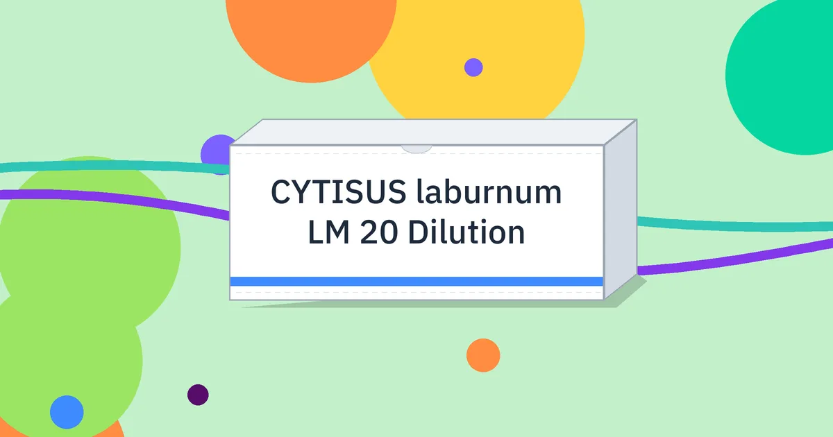 Symbolbild: Packung mit der Aufschrift CYTISUS laburnum LM 20 Dilution (PZN 13460602) – Verfügbarkeit und Bezug in Apotheken in Frankfurt am Main