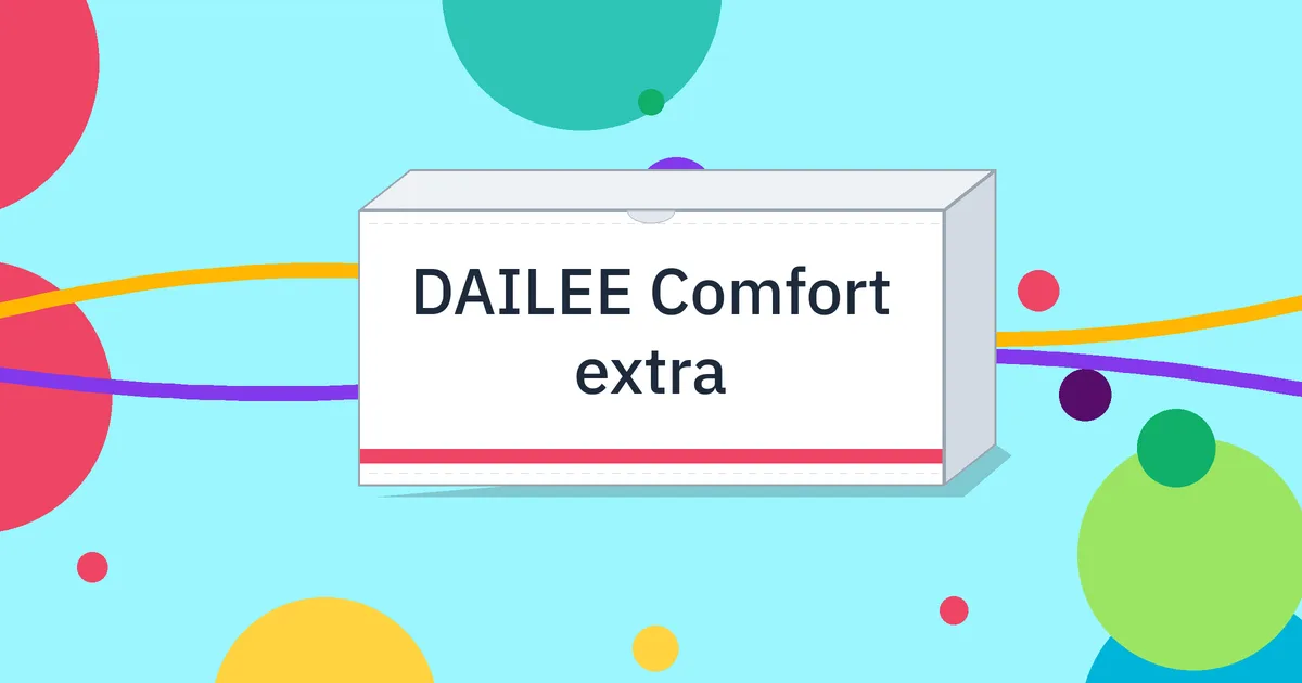 Symbolbild: Packung mit der Aufschrift DAILEE Comfort extra (PZN 12896792) – Verfügbarkeit und Bezug in Apotheken in Frankfurt am Main