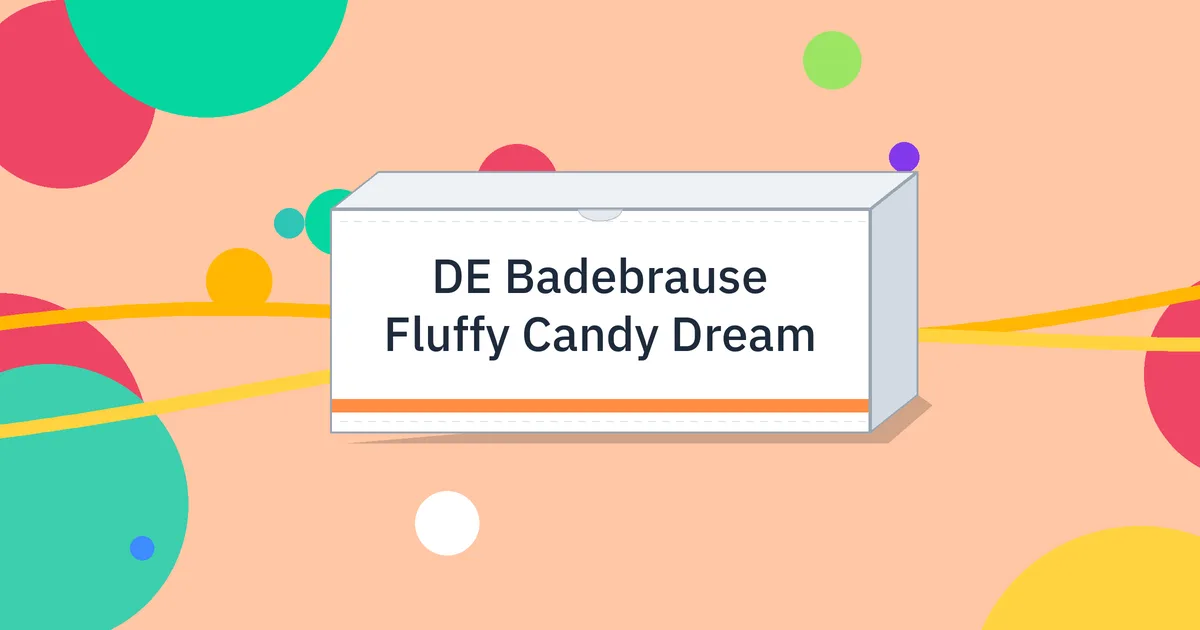 Symbolbild: Packung mit der Aufschrift DE Badebrause Fluffy Candy Dream (PZN 19683473) – Verfügbarkeit und Bezug in Apotheken in Frankfurt am Main
