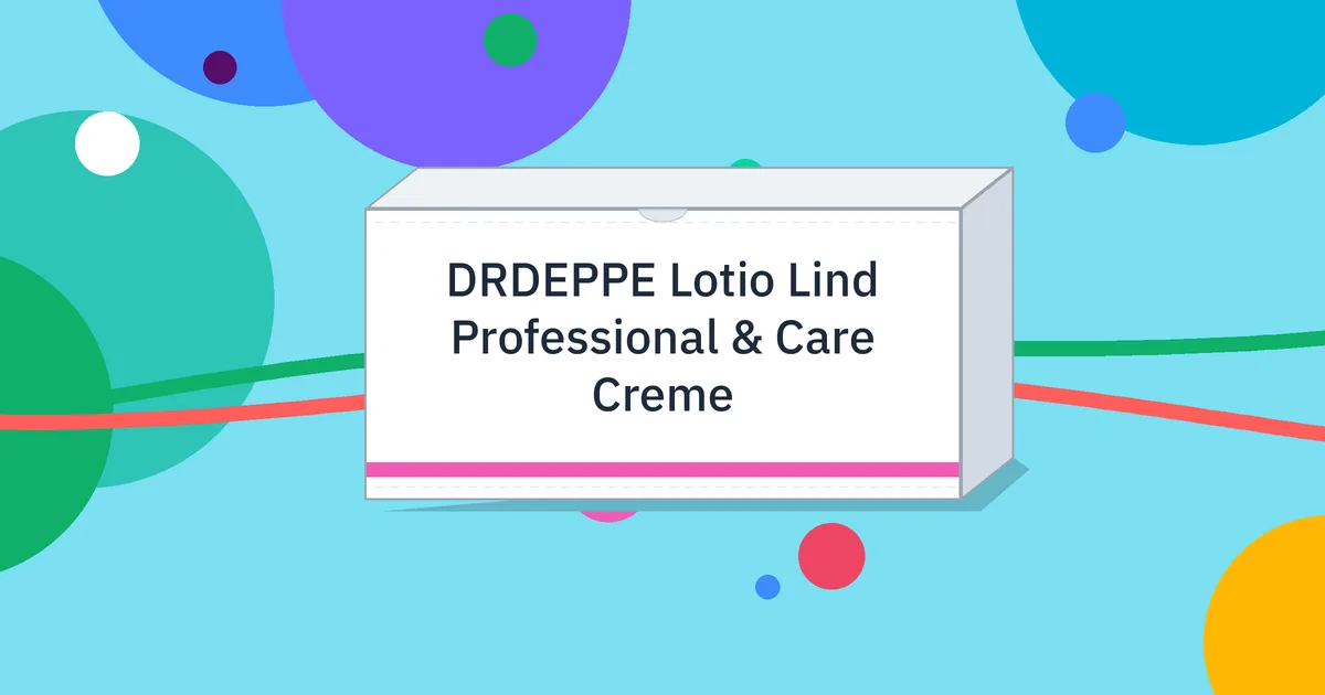 Symbolbild: Packung mit der Aufschrift DRDEPPE Lotio Lind Professional & Care Creme (PZN 18312094) – Verfügbarkeit und Bezug in Apotheken in Frankfurt am Main