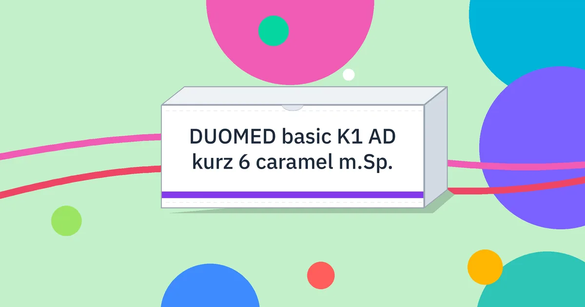 Symbolbild: Packung mit der Aufschrift DUOMED basic K1 AD kurz 6 caramel m.Sp. (PZN 20904028) – Verfügbarkeit und Bezug in Apotheken in Frankfurt am Main