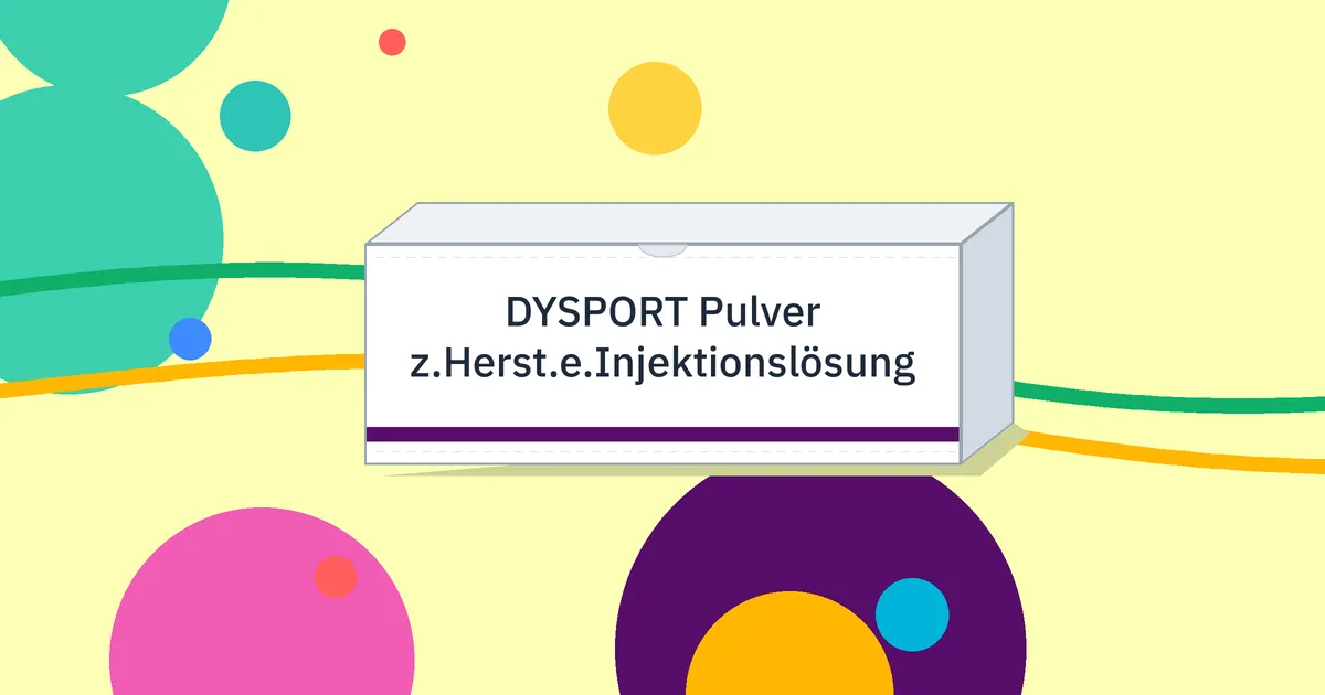 Symbolbild: Packung mit der Aufschrift DYSPORT Pulver z.Herst.e.Injektionslösung (PZN 07240167) – Verfügbarkeit und Bezug in Apotheken in Frankfurt am Main