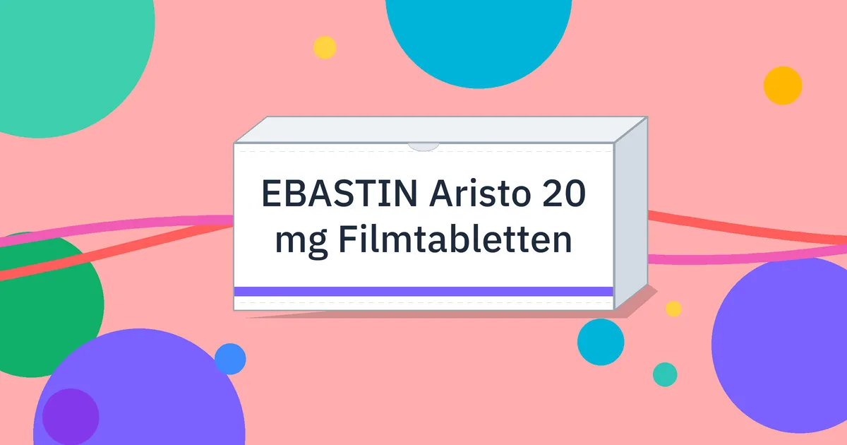 Symbolbild: Packung mit der Aufschrift EBASTIN Aristo 20 mg Filmtabletten (PZN 05746661) – Verfügbarkeit und Bezug in Apotheken in Frankfurt am Main