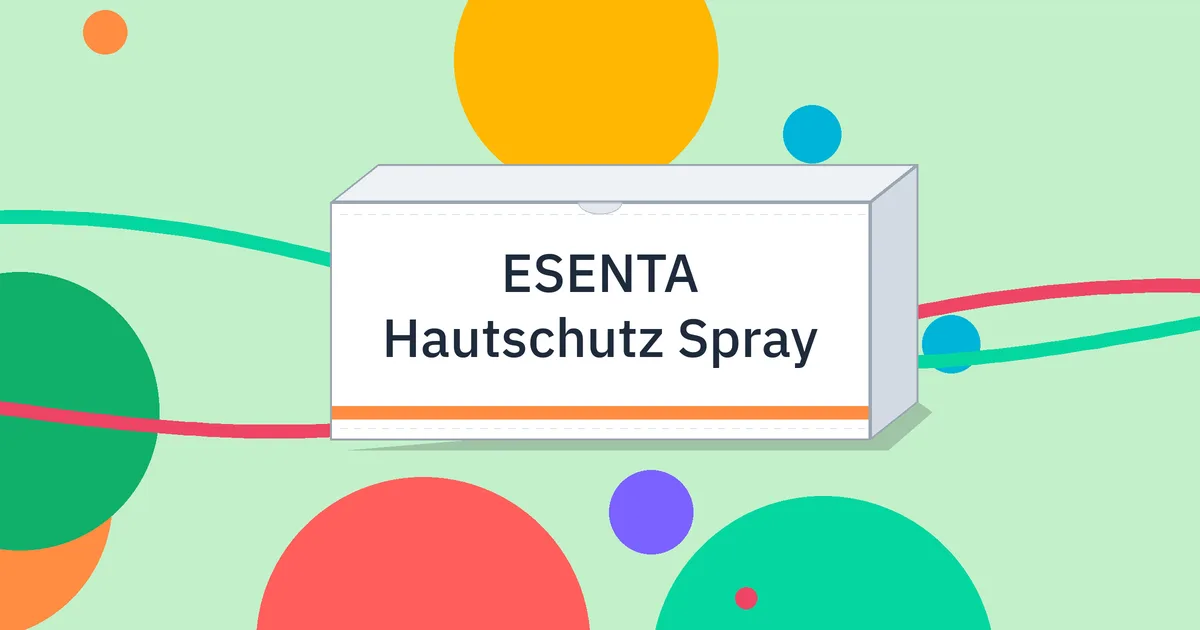 Symbolbild: Packung mit der Aufschrift ESENTA Hautschutz Spray (PZN 16866747) – Verfügbarkeit und Bezug in Apotheken in Frankfurt am Main