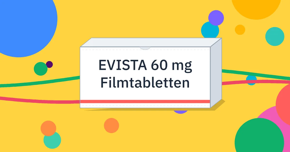 Symbolbild: Packung mit der Aufschrift EVISTA 60 mg Filmtabletten (PZN 01603781) – Verfügbarkeit und Bezug in Apotheken in Frankfurt am Main