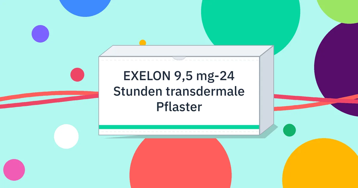 Symbolbild: Packung mit der Aufschrift EXELON 9,5 mg-24 Stunden transdermale Pflaster (PZN 10408297) – Verfügbarkeit und Bezug in Apotheken in Frankfurt am Main