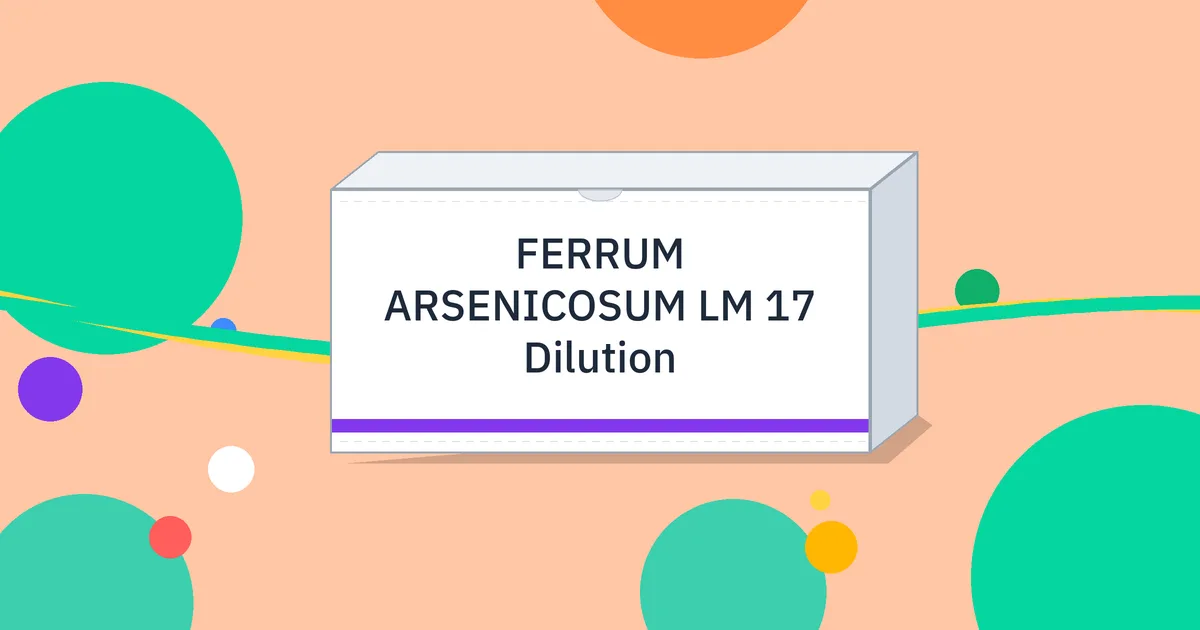 Symbolbild: Packung mit der Aufschrift FERRUM ARSENICOSUM LM 17 Dilution (PZN 12847598) – Verfügbarkeit und Bezug in Apotheken in Frankfurt am Main