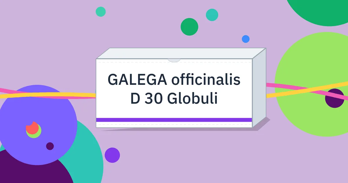 Symbolbild: Packung mit der Aufschrift GALEGA officinalis D 30 Globuli (PZN 19716178) – Verfügbarkeit und Bezug in Apotheken in Frankfurt am Main