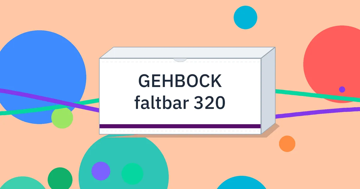 Symbolbild: Packung mit der Aufschrift GEHBOCK faltbar 320 (PZN 07362841) – Verfügbarkeit und Bezug in Apotheken in Frankfurt am Main