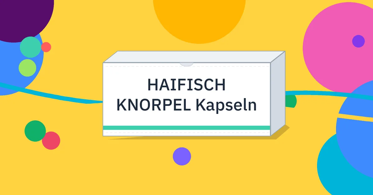 Symbolbild: Packung mit der Aufschrift HAIFISCH KNORPEL Kapseln (PZN 02847002) – Verfügbarkeit und Bezug in Apotheken in Frankfurt am Main