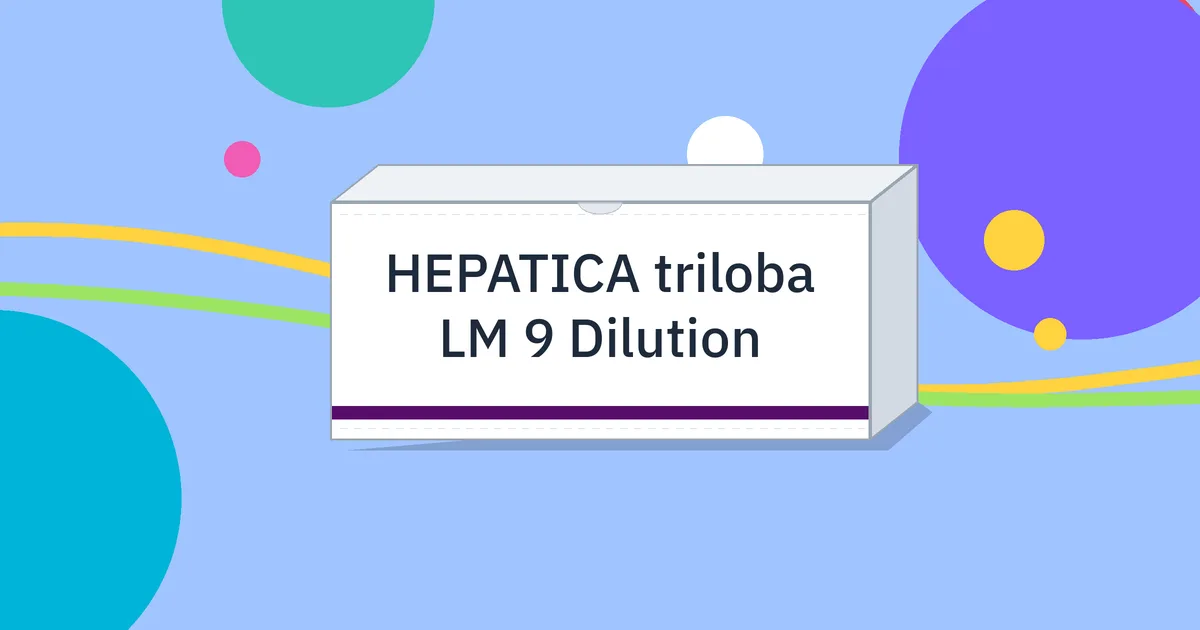 Symbolbild: Packung mit der Aufschrift HEPATICA triloba LM 9 Dilution (PZN 13552072) – Verfügbarkeit und Bezug in Apotheken in Frankfurt am Main