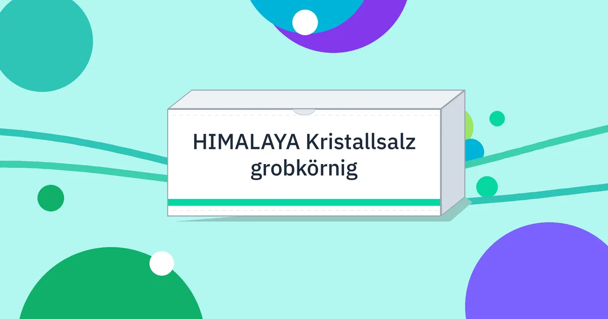 Symbolbild: Packung mit der Aufschrift HIMALAYA Kristallsalz grobkörnig (PZN 16831424) – Verfügbarkeit und Bezug in Apotheken in Frankfurt am Main
