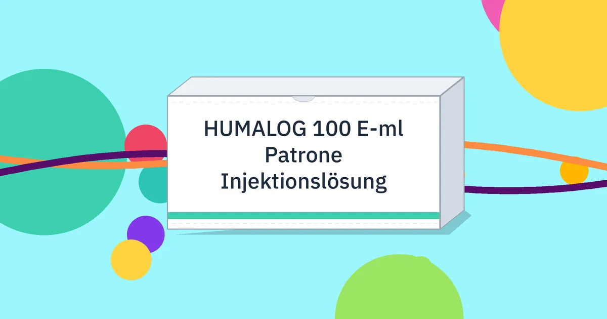 Symbolbild: Packung mit der Aufschrift HUMALOG 100 E-ml Patrone Injektionslösung (PZN 09000036) – Verfügbarkeit und Bezug in Apotheken in Frankfurt am Main
