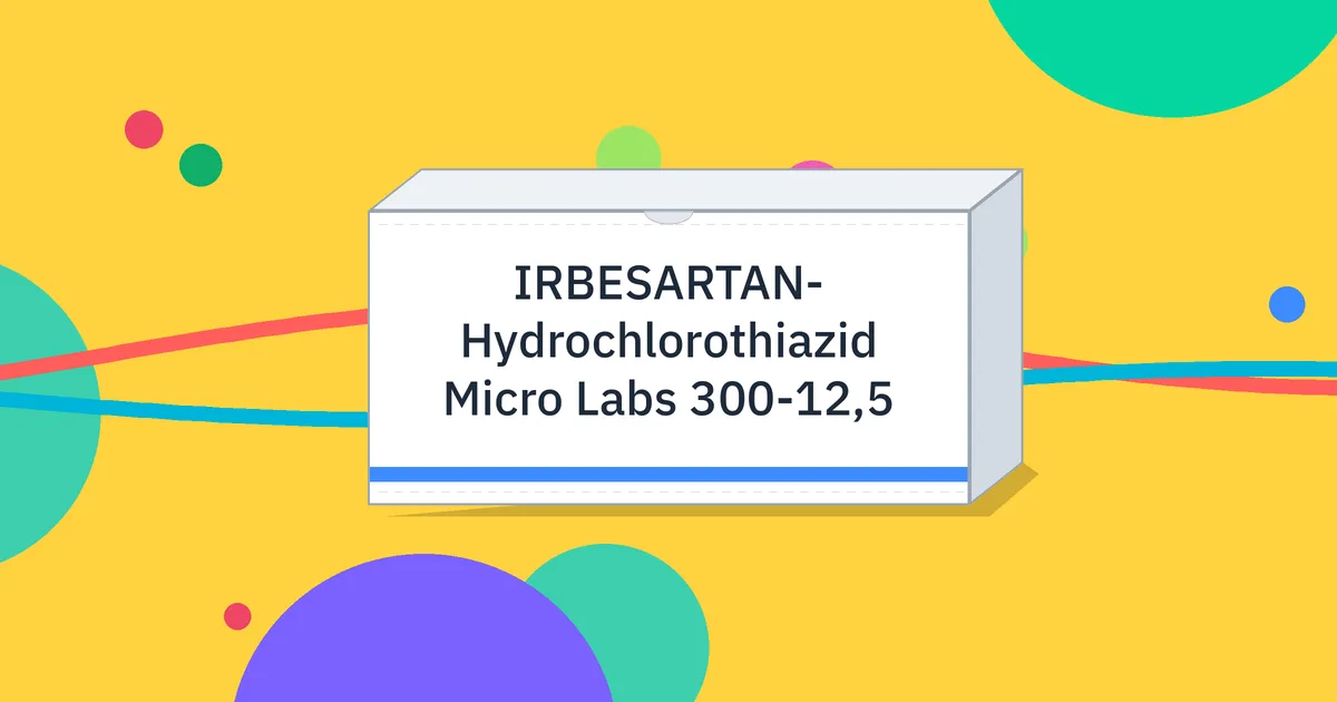 Symbolbild: Packung mit der Aufschrift IRBESARTAN-Hydrochlorothiazid Micro Labs 300-12,5 (PZN 12738797) – Verfügbarkeit und Bezug in Apotheken in Frankfurt am Main
