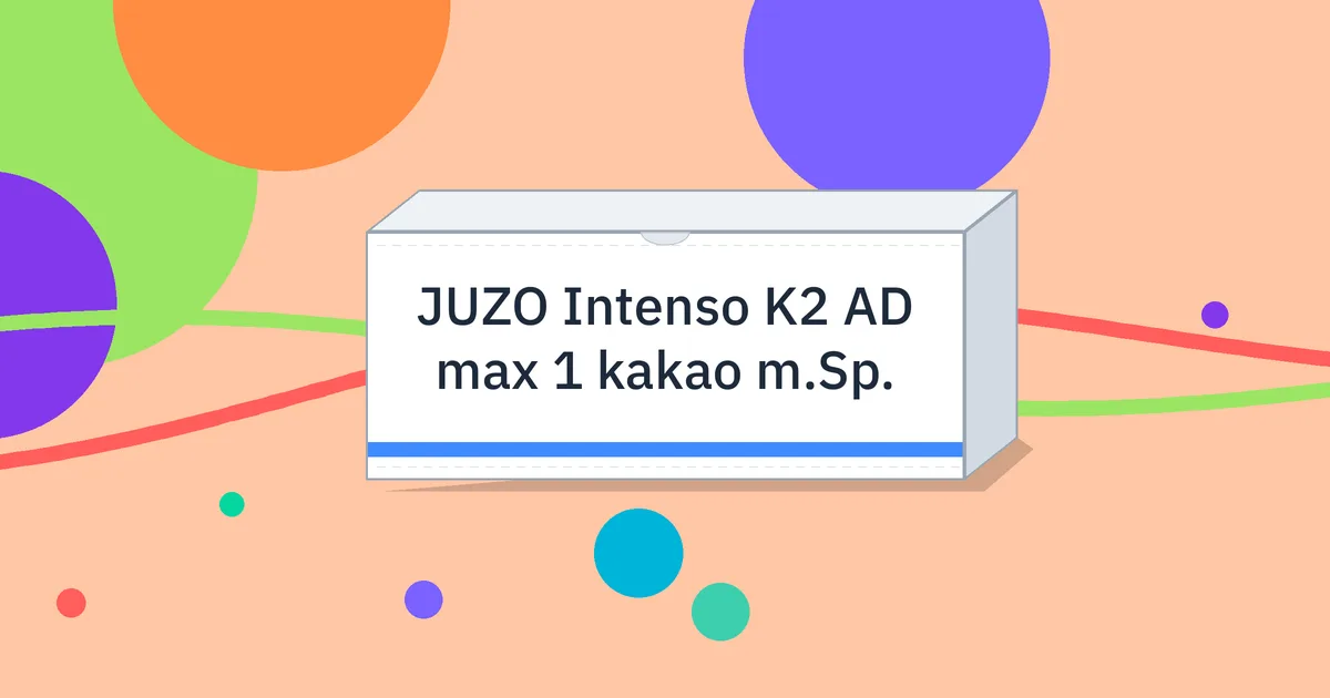 Symbolbild: Packung mit der Aufschrift JUZO Intenso K2 AD max 1 kakao m.Sp. (PZN 18609457) – Verfügbarkeit und Bezug in Apotheken in Frankfurt am Main