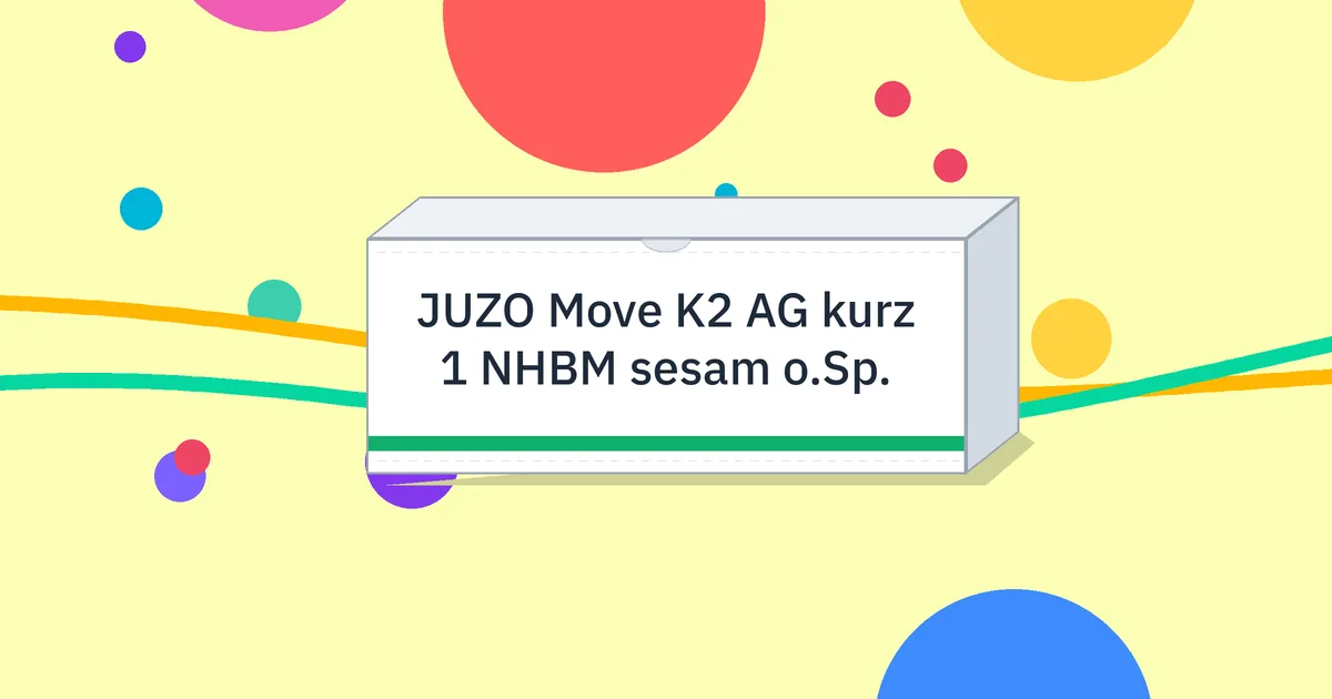 Symbolbild: Packung mit der Aufschrift JUZO Move K2 AG kurz 1 NHBM sesam o.Sp. (PZN 18529273) – Verfügbarkeit und Bezug in Apotheken in Frankfurt am Main