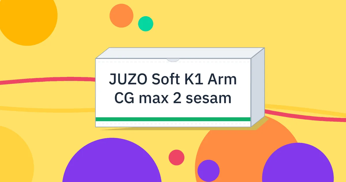 Symbolbild: Packung mit der Aufschrift JUZO Soft K1 Arm CG max 2 sesam (PZN 15510215) – Verfügbarkeit und Bezug in Apotheken in Frankfurt am Main