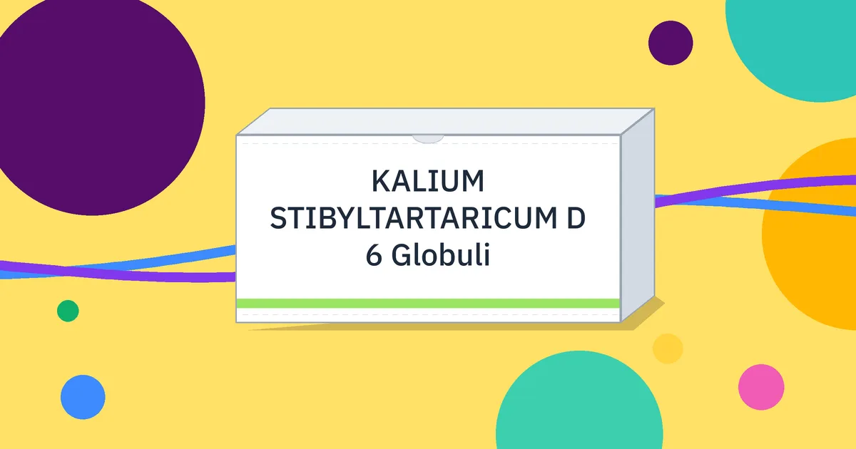 Symbolbild: Packung mit der Aufschrift KALIUM STIBYLTARTARICUM D 6 Globuli (PZN 15304935) – Verfügbarkeit und Bezug in Apotheken in Frankfurt am Main