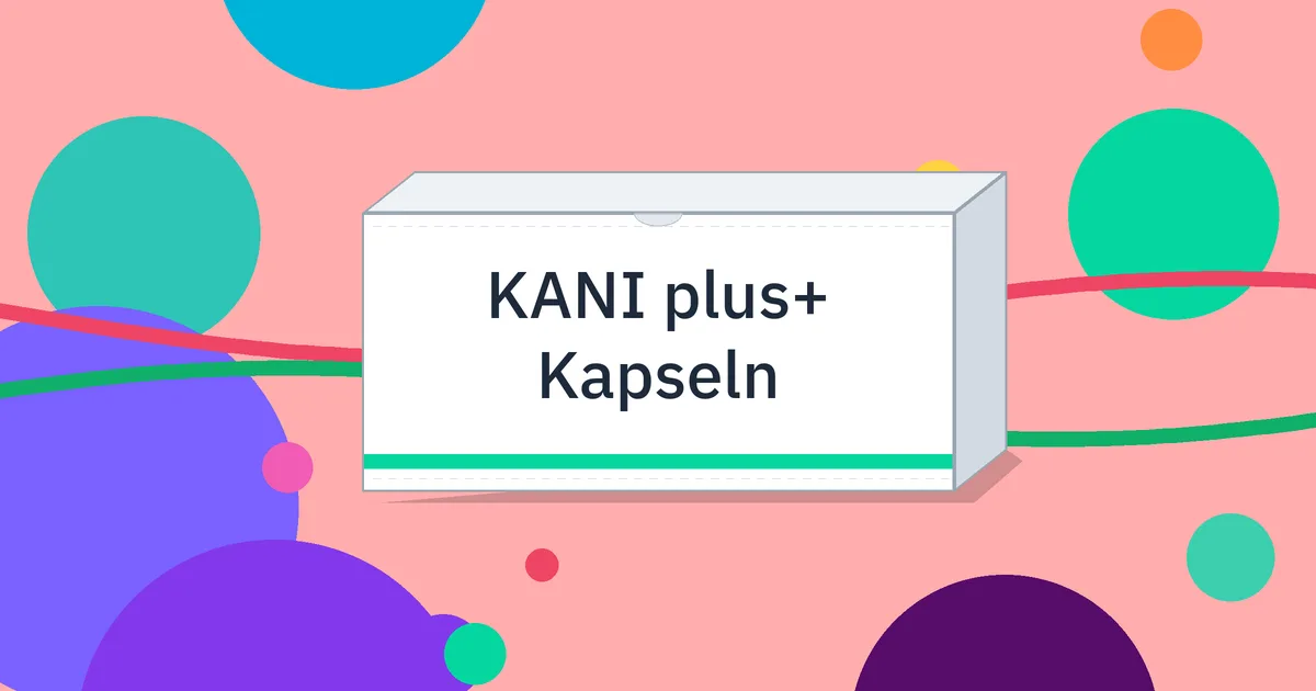 Symbolbild: Packung mit der Aufschrift KANI plus+ Kapseln (PZN 10326665) – Verfügbarkeit und Bezug in Apotheken in Frankfurt am Main