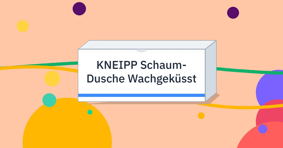 Symbolbild: Packung mit der Aufschrift KNEIPP Schaum-Dusche Wachgeküsst (PZN 10230735) – Verfügbarkeit und Bezug in Apotheken in Frankfurt am Main