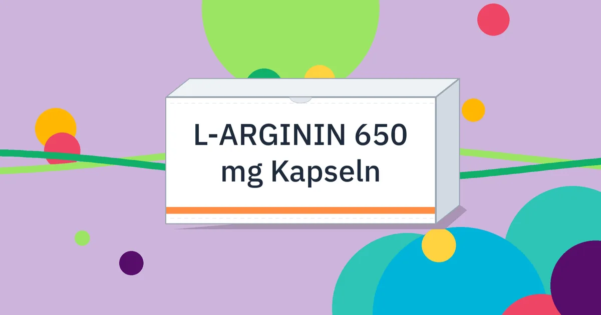 Symbolbild: Packung mit der Aufschrift L-ARGININ 650 mg Kapseln (PZN 00088762) – Verfügbarkeit und Bezug in Apotheken in Frankfurt am Main