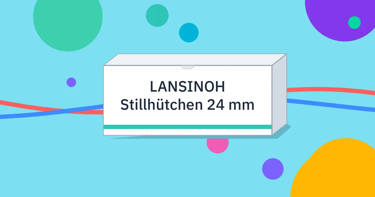 Symbolbild: Packung mit der Aufschrift LANSINOH Stillhütchen 24 mm (PZN 12420434) – Verfügbarkeit und Bezug in Apotheken in Frankfurt am Main