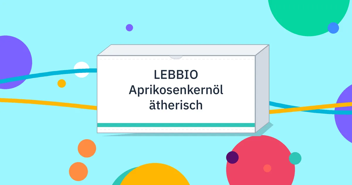 Symbolbild: Packung mit der Aufschrift LEBBIO Aprikosenkernöl ätherisch (PZN 19671926) – Verfügbarkeit und Bezug in Apotheken in Frankfurt am Main