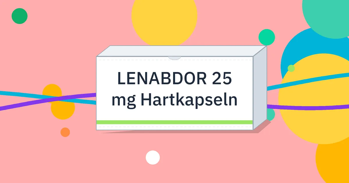Symbolbild: Packung mit der Aufschrift LENABDOR 25 mg Hartkapseln (PZN 17934528) – Verfügbarkeit und Bezug in Apotheken in Frankfurt am Main